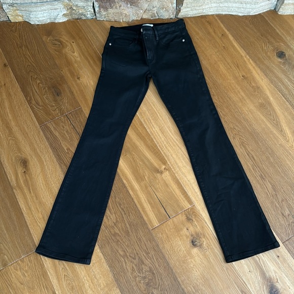 Frame Denim | Jeans | Frame Le Mini Boot Coated Jeans | Poshmark